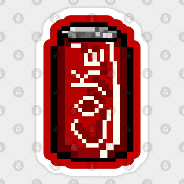COKE PIXEL ART - Coca Cola - Sticker | TeePublic